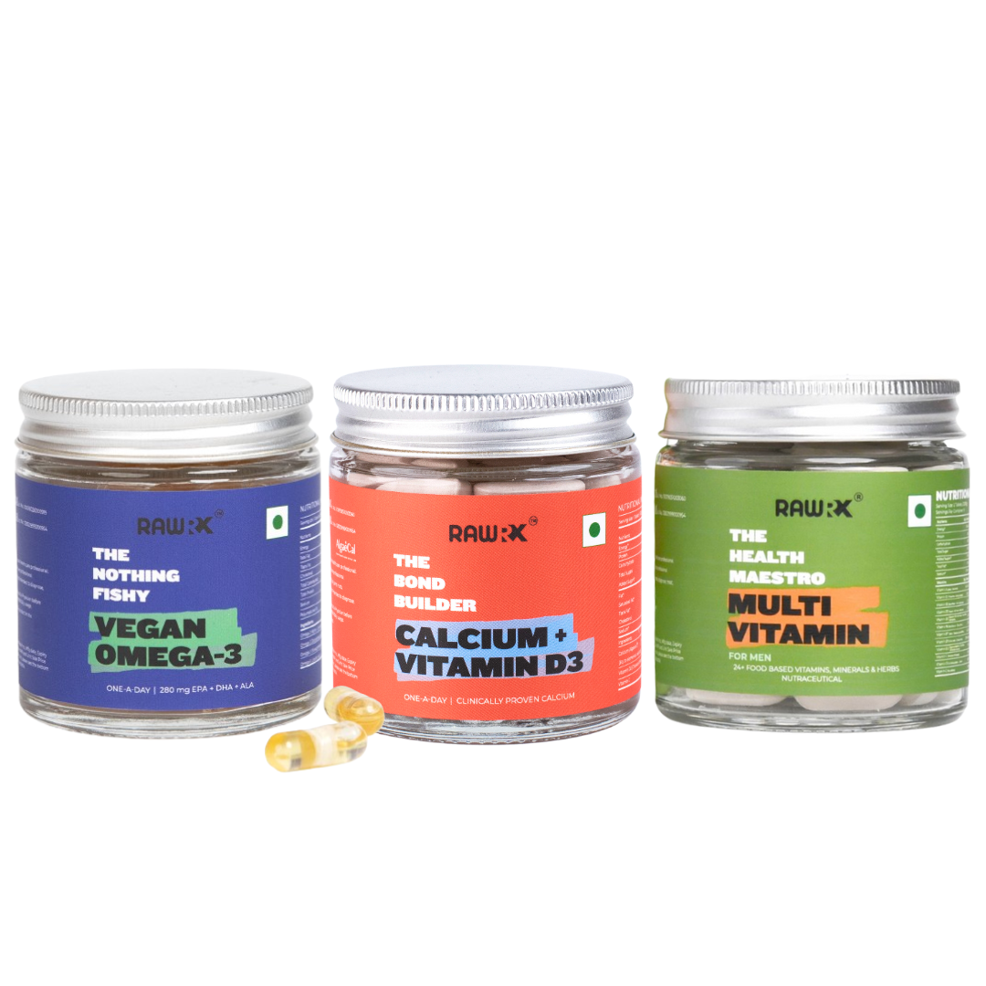 The Bounce Back Pack, Your Complete 1-Month Wellness Kit with Omega, C ...